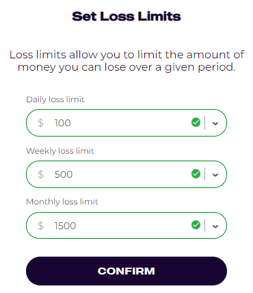 How do I set a loss limit?